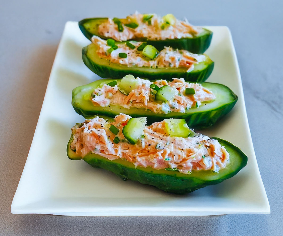 Concombres Farcis au Thon : Une Entrée Fraîche, Saine et Ultra Simple ...
